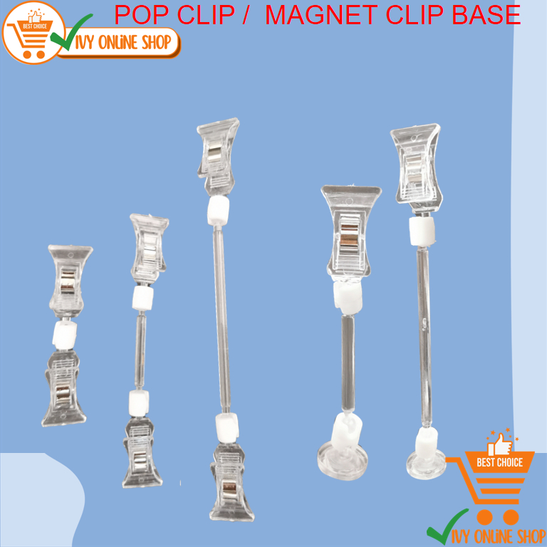 Pop Card Price Holder Transparent Clip Mini Clip Stand Price Tag Clip ...
