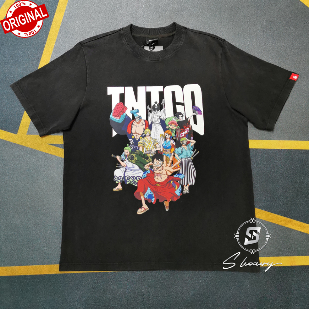 TNTCO X ONE PIECE STONEDWASH OP TEE (OVERSIZE)!! | Shopee Malaysia