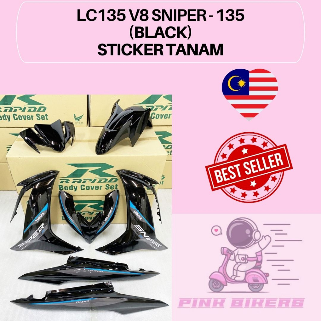 Coverset LC135 LC-135 V8 Sniper-135 (37) BLACK RED BLUE Bodyset ...