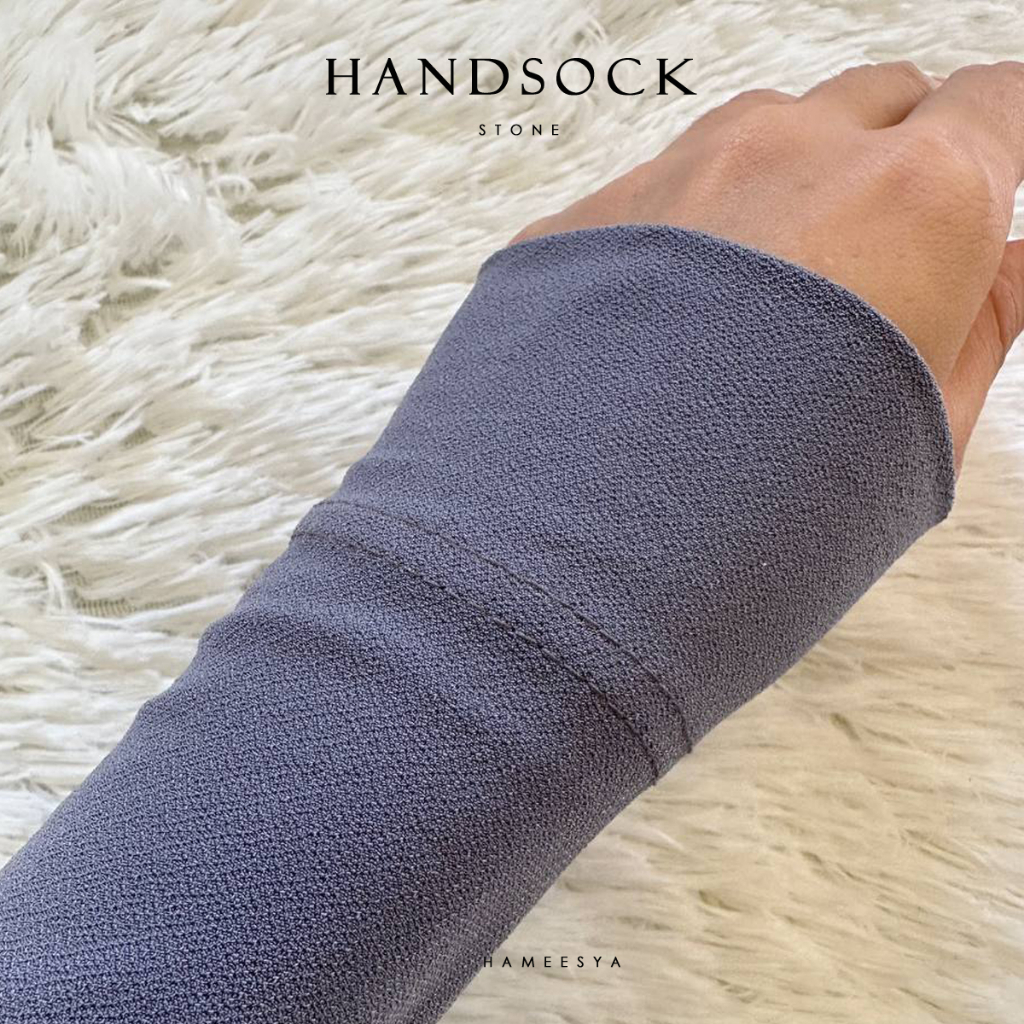 Handsock Kaf Basic Plain Handsock Korean Moss Crepe Handsock Sarung ...