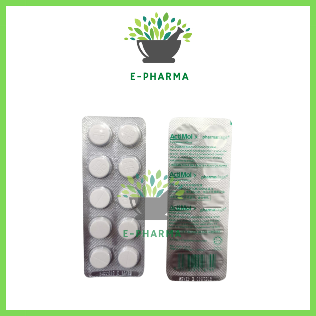 ACTIMOL PARACETAMOL TAB 500MG 10'S /STP | Pain Reliever, Fever | Shopee ...