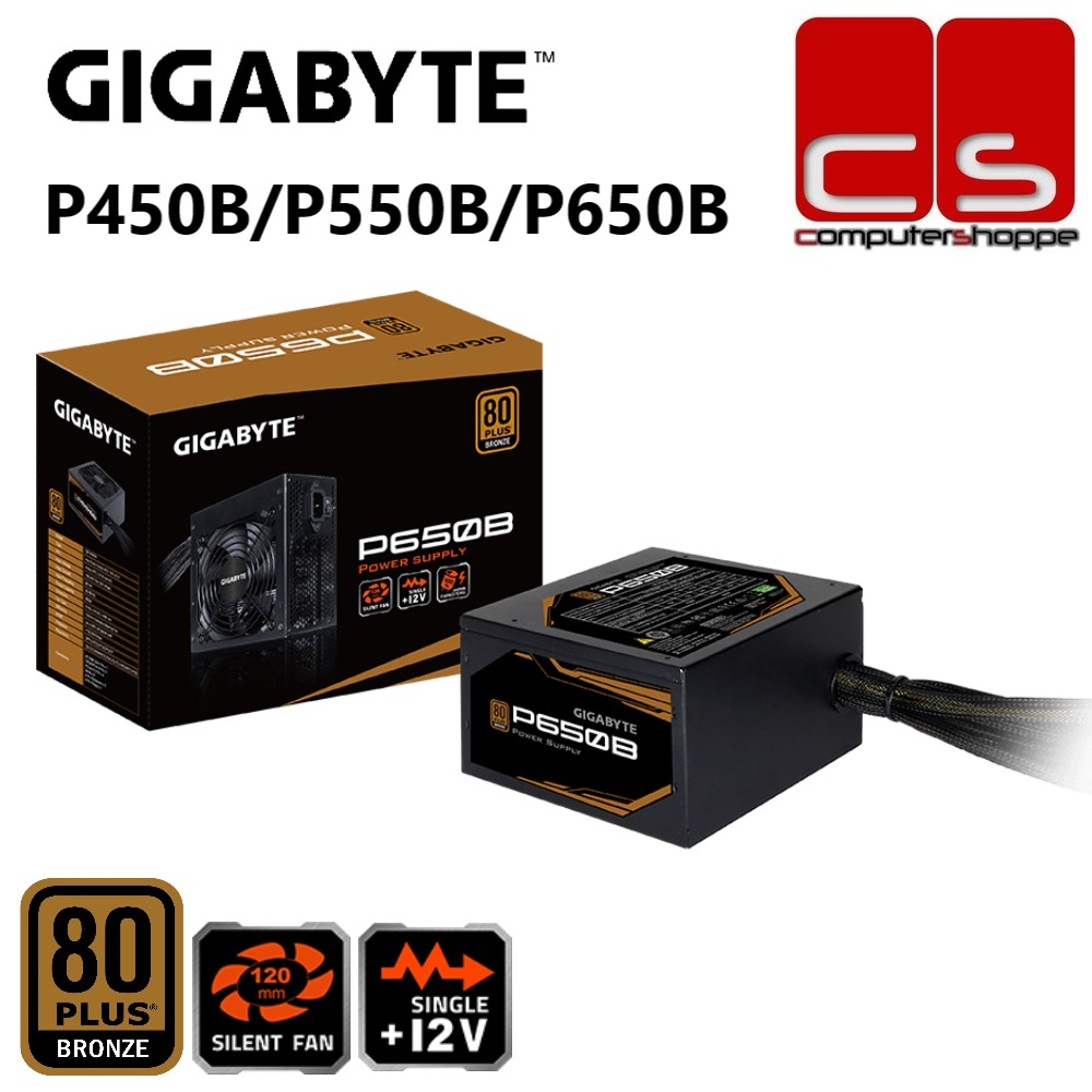 Gigabyte 80+ Bronze Power Supply Series - P450B/P550B/P650B | Shopee ...