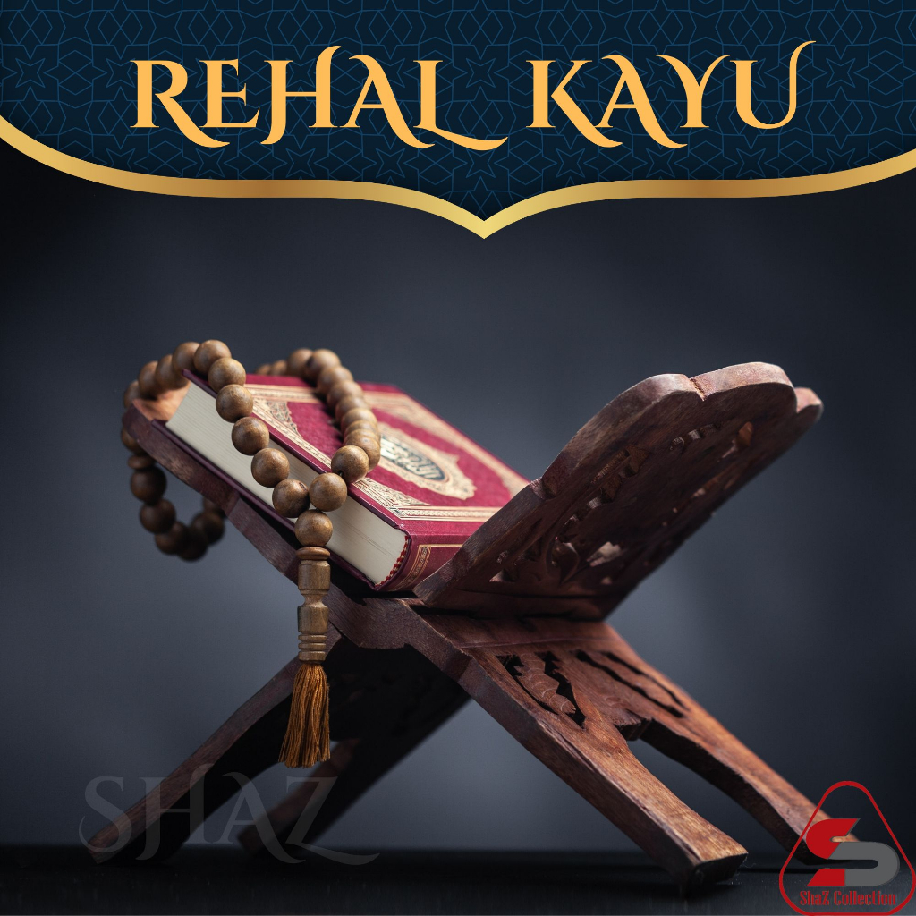 Papan Rehal Kayu Ukiran Cantik untuk Al-Quran, Iqra dan Lain-Lain ...