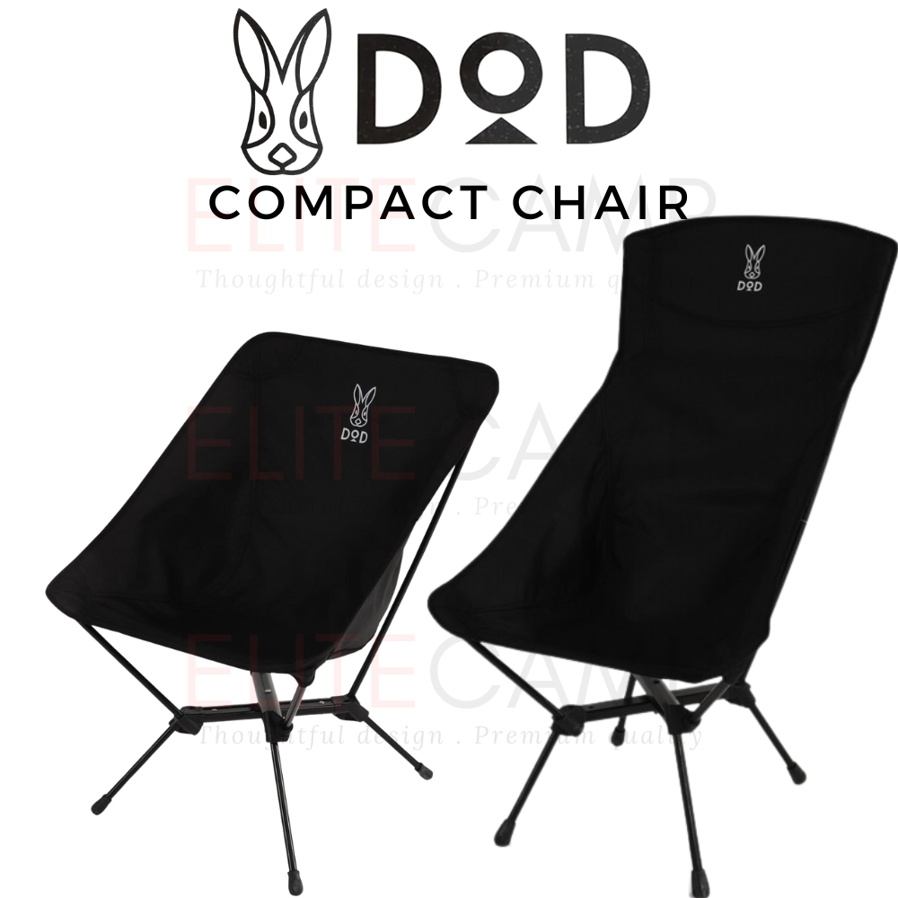 DOD Compact Camping Chair C1-592-BK C1-591-BK Hiking Outdoor Khemah Japan | Shopee Malaysia