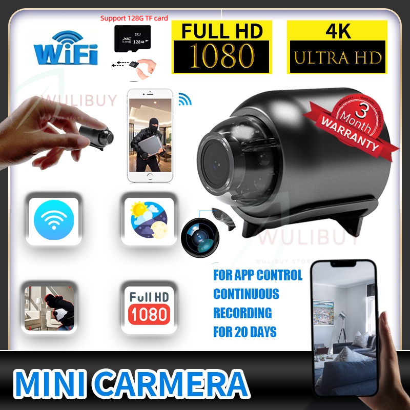 🔥 Mini Spy Camera Wireless Hidden Camera Security Camer CCTV 1080p HD ...