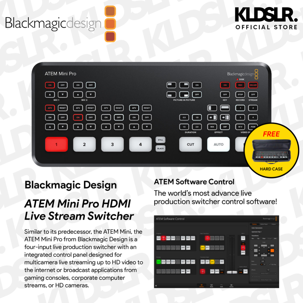 Blackmagic Design ATEM Mini / ATEM Mini Pro / ATEM Mini Pro ISO / ATEM ...