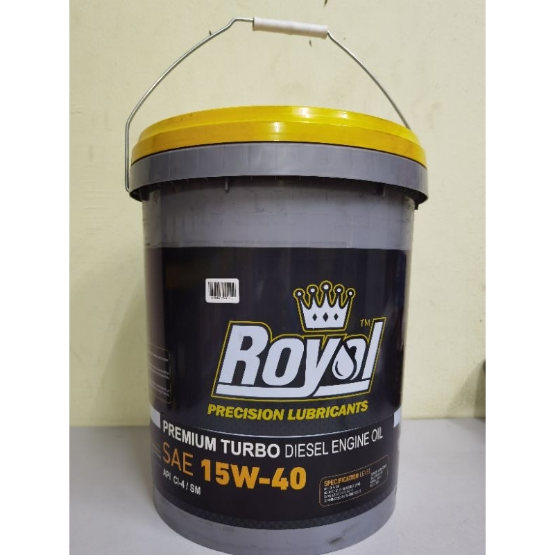 Royal Premium Turbo Diesel Engine Oil SAE 15W-40 API CI-4/SM (18 LITERS ...