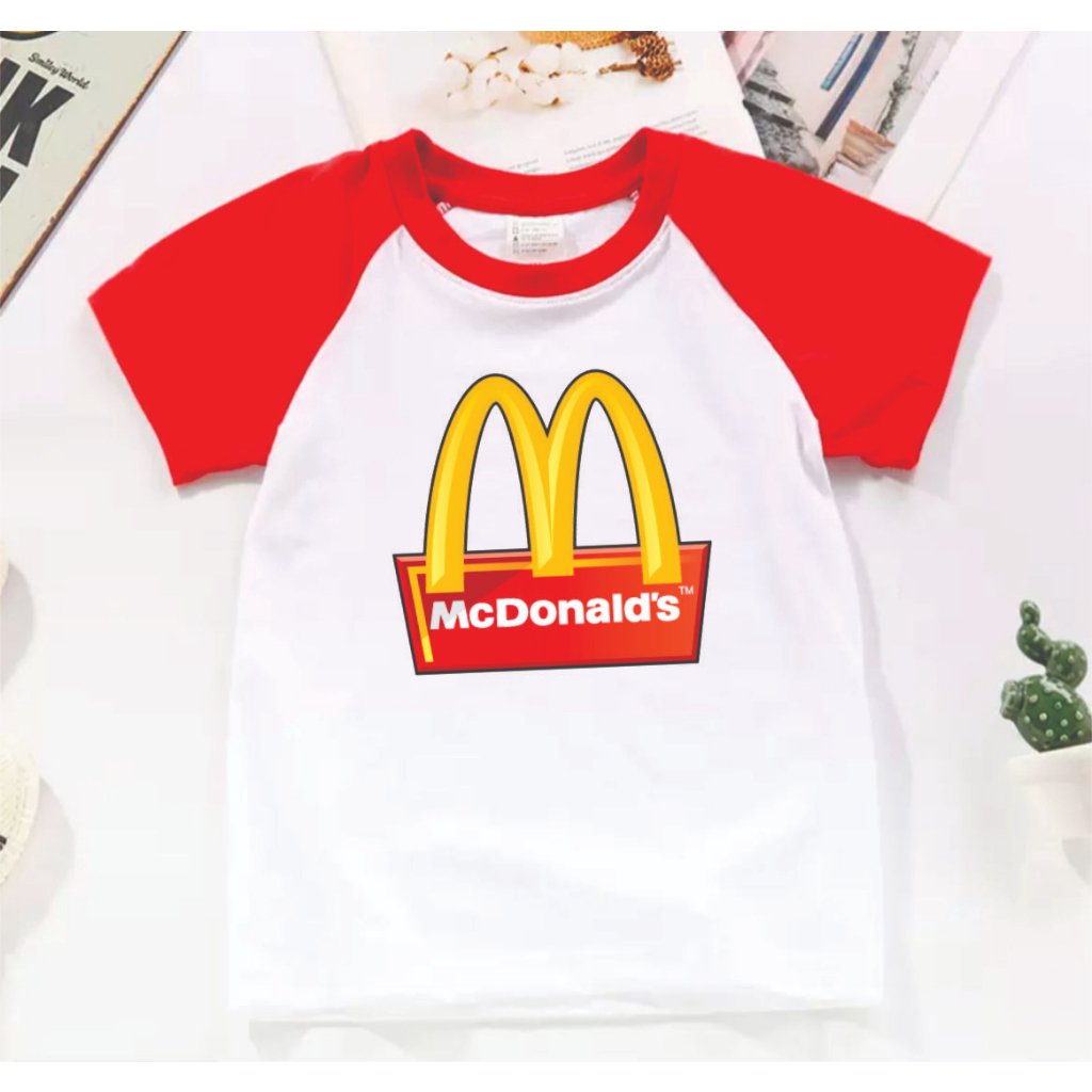 Mcdonald's Kids T Shirt Boys Girl Baby Children Baju Kanak-kanak Unisex ...
