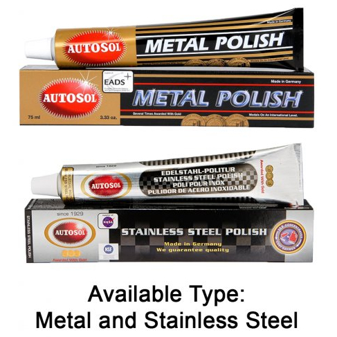 AUTOSOL 100% ORIGINAL 75ML Stainless Steel / Metal Polish Rust Remover ...