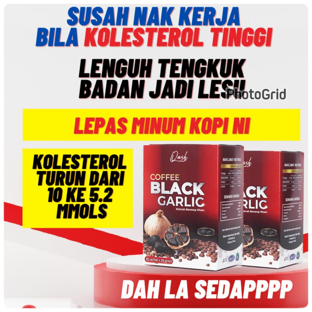 KOPI BLACK GARLIC TANPA GULA HALUS | Shopee Malaysia