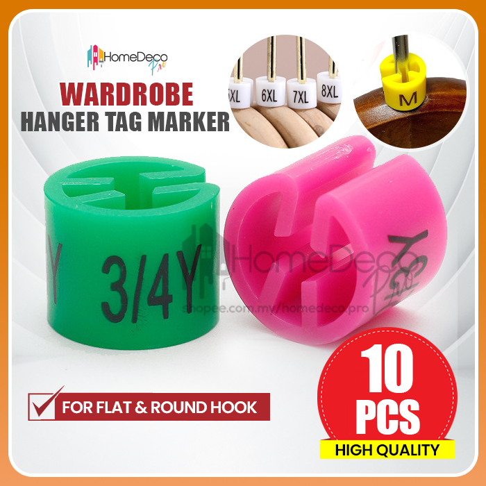 Hanger Size Markers Color-Coding Garment Size Markers Tags Easy ...
