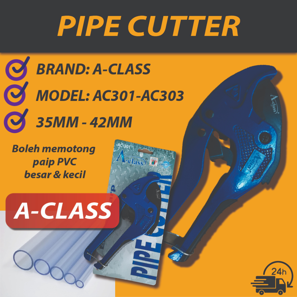 PVC Pipe Cutter 301 (42mm) Plumbing Tool for Cutting PVC / Pemotong PVC ...