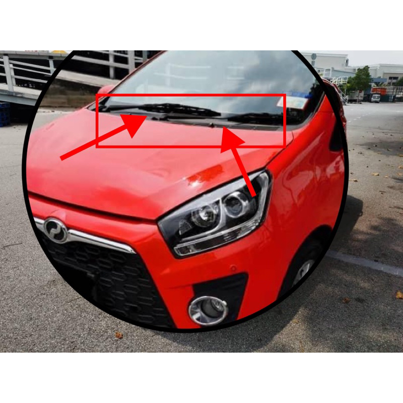 ORIGINAL PERODUA AXIA BEZZA WIPER GARNISH TENGAH WIPER COVER CENTER ...