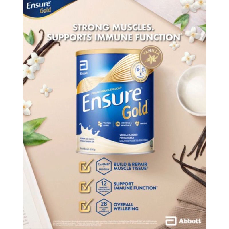 Ensure Gold 400g Tin Vanilla jan2025 | Shopee Malaysia