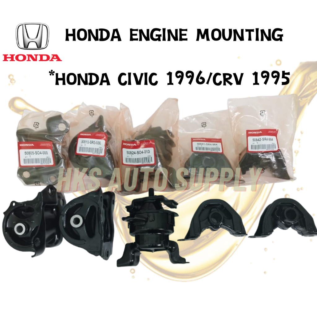 HONDA ENGINE MOUNTING - HONDA CIVIC 1996 EK3 EK4 EJ7 SO4 1.6 / CRV S10 RD1 MADE IN JAPAN TOTAL ...