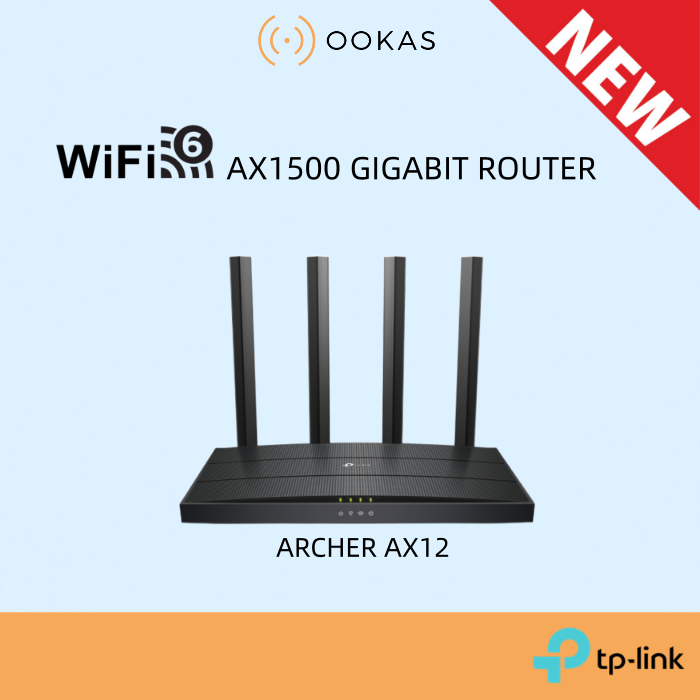 TP-LINK WiFi 6 AX1500 ( Archer AX12 ) Dual Band Wireless Boosted Wi-Fi ...
