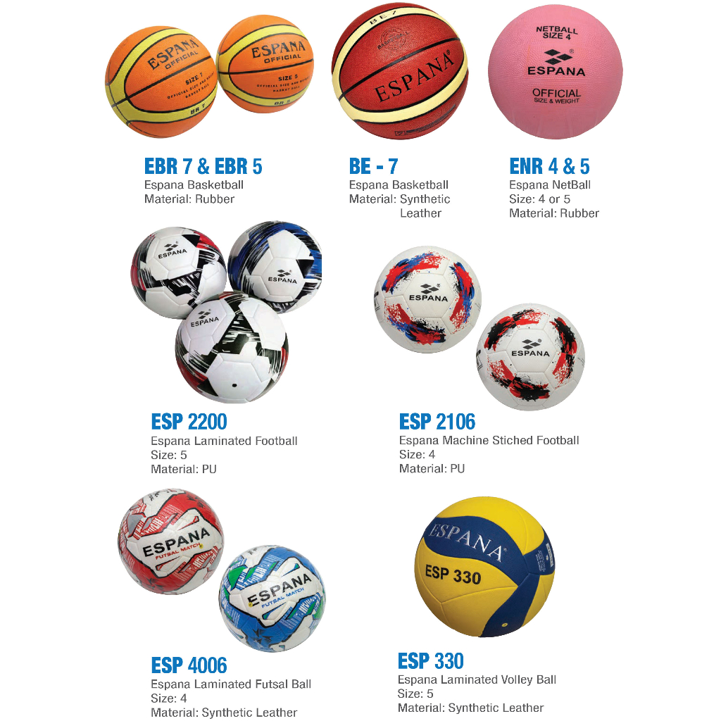 Game Balls Basketball Netball Football Futsal Volley Ball [Ready Stock ...
