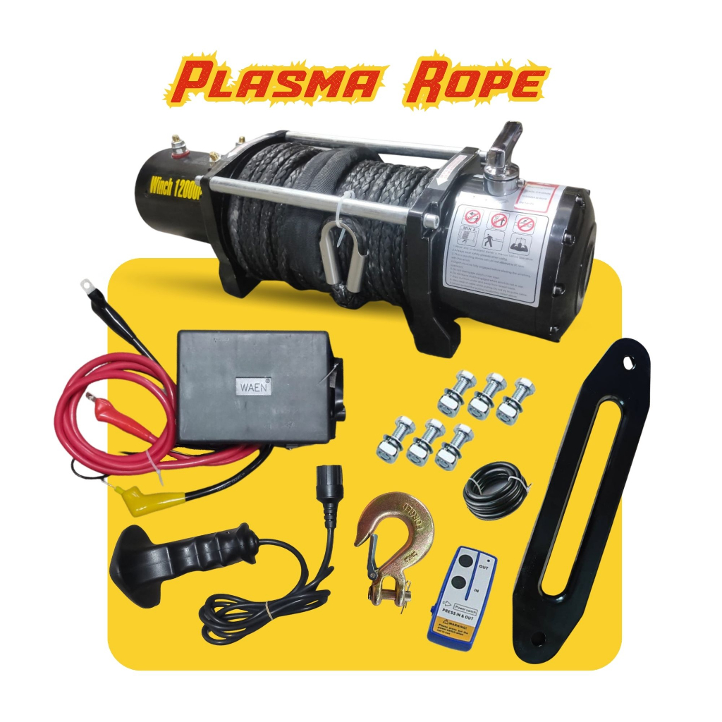 Electric Winch Pick Up Hoist ( Steel Cable / Plasma Rope ) Truck Car ...