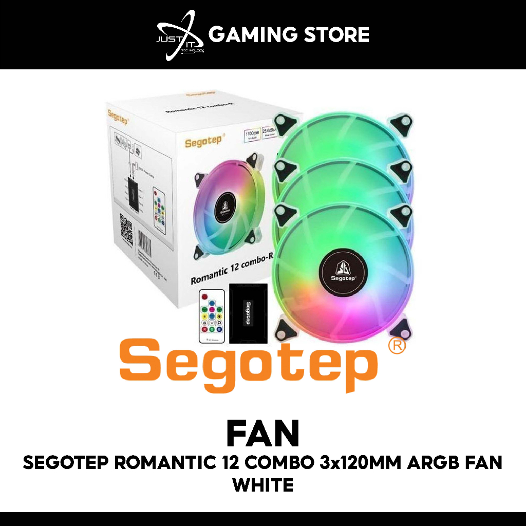 SEGOTEP ROMANTIC 12 COMBO 3x120MM ARGB FAN | Shopee Malaysia