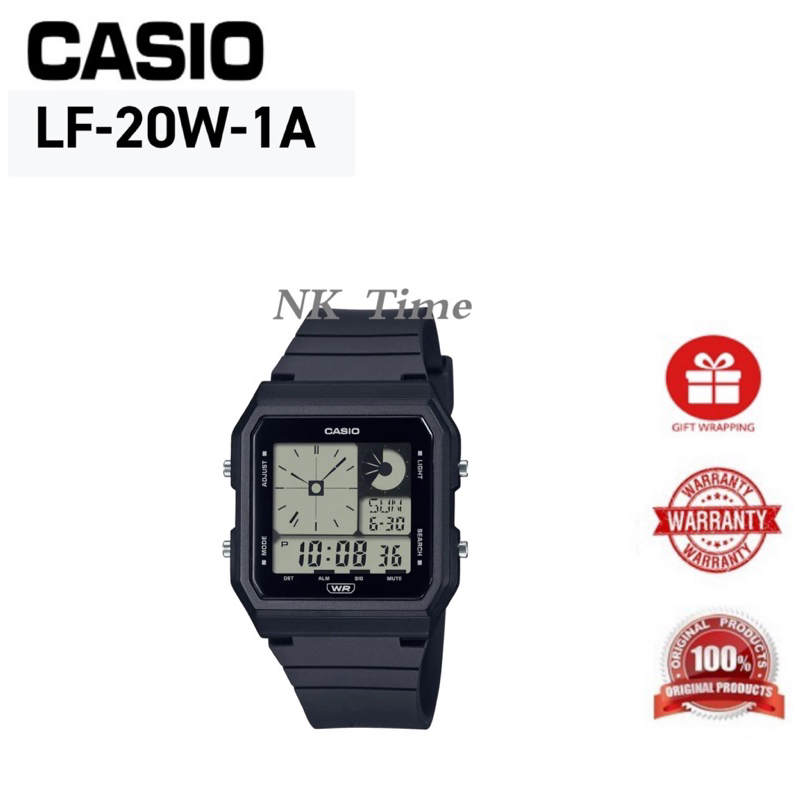 CASIO WATCH LF-20W-1A Retro Vintage Series Twin graph Digital Watch UNISEX WATCH | Shopee Malaysia