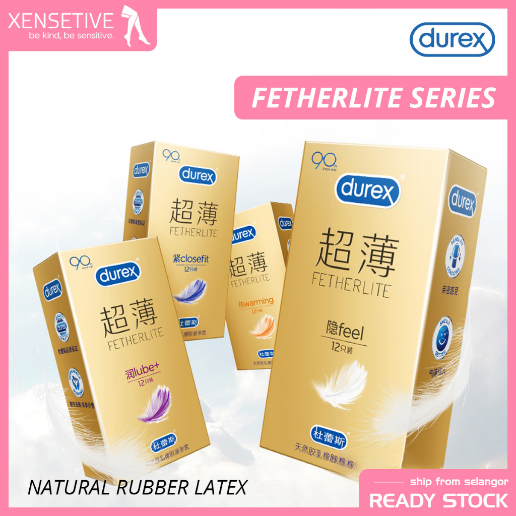 DUREX Fetherlite Series Ultra Thin Comfortable Pleasant Smell Close Fit ...