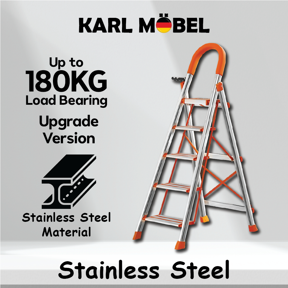 Aluminum ladder Tangga lipat Ladder Folding Heavy Duty Ladder ...