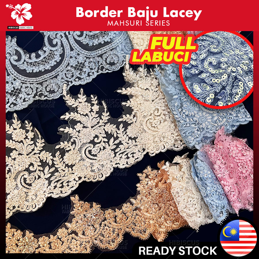 Border Lace Pengantin / Border Baju (26cm SAIZ BESAR) Markonah ...