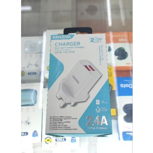 KAKUSIGA CHARGER DUAL PORT SMART CHARGER | Shopee Malaysia