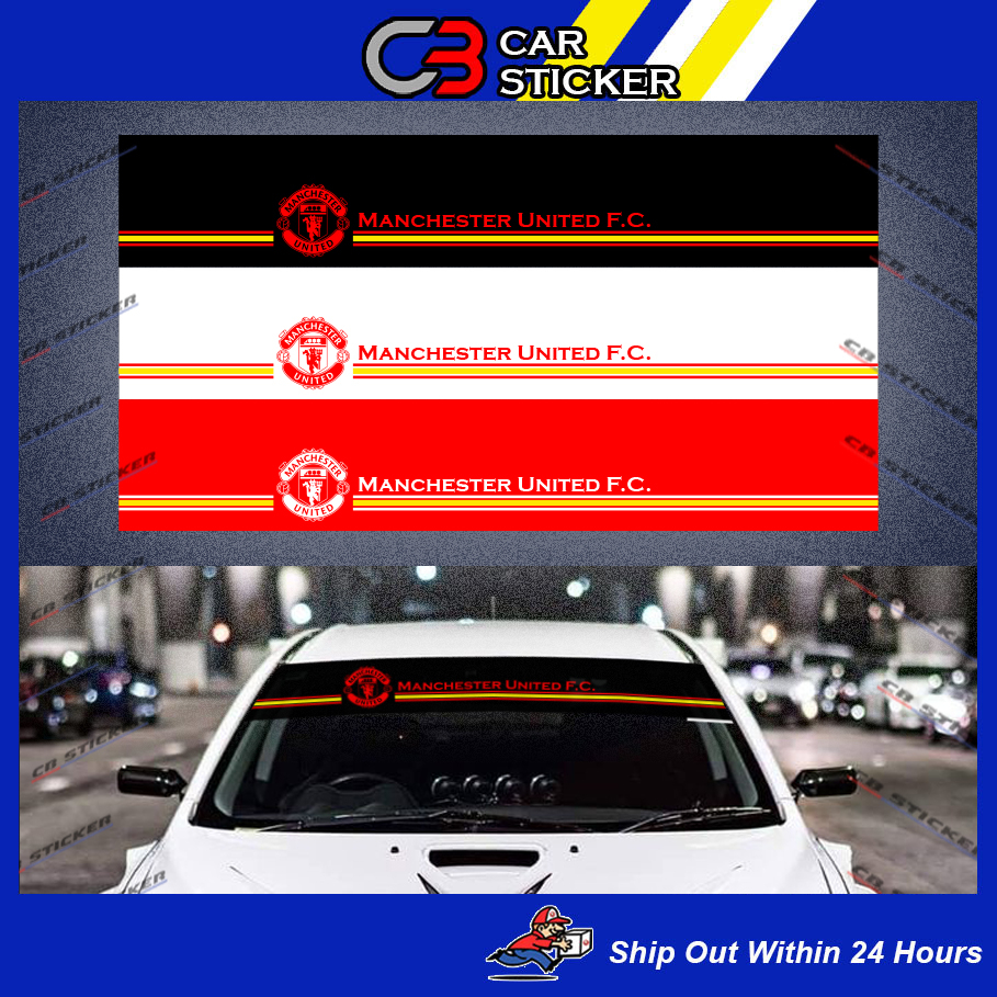 Manchester United F.C Car Sunshield Sticker / S04 | Shopee Malaysia