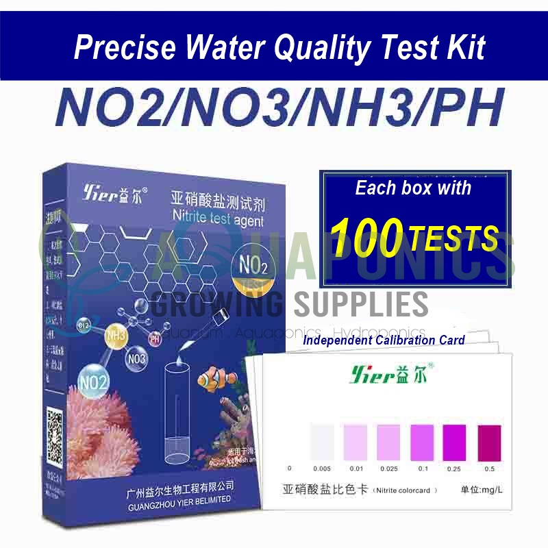 (CLEARANCE) Yier Test Kit Ammonia PH Nitrite Nitrate Hardness Water ...