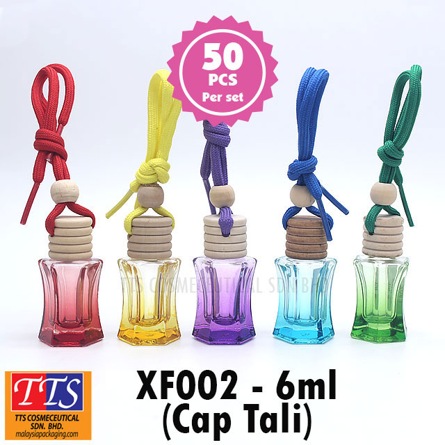 [50 Pcs]Color Hexagon 6ml Car Perfume Bottle Botol minyak wangi kereta ...