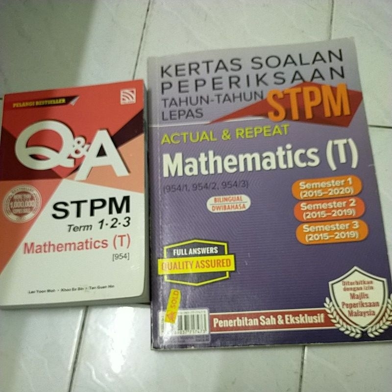 STPM MATHEMATICS (T) TERM 1-3 PELANGI Q&A & SASBADI KERTAS SOALAN ...