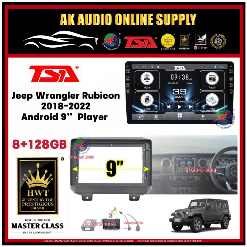 🎁Free AHD Camera🎁 8Ram + 128GB 4G TSA Jeep Wrangler Rubicon 2018 - 2022 ...