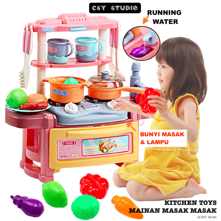 Kitchen Toys Play Set Big Mainan masak masak Cooking Toys Toy Kitchen ...