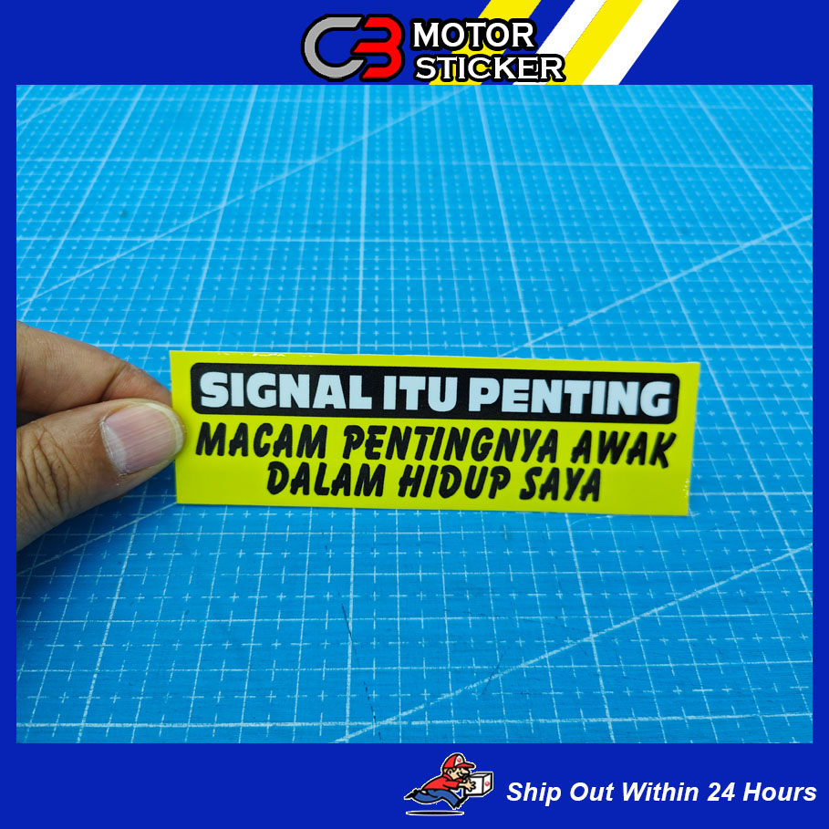 SIGNAL ITU PENTING STICKER / M163 | Shopee Malaysia
