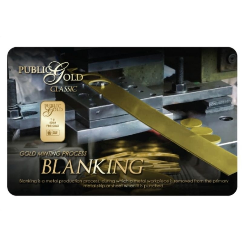Public Gold Bullion Bar PG 1g (Au 999.9) - BLANKING | Shopee Malaysia