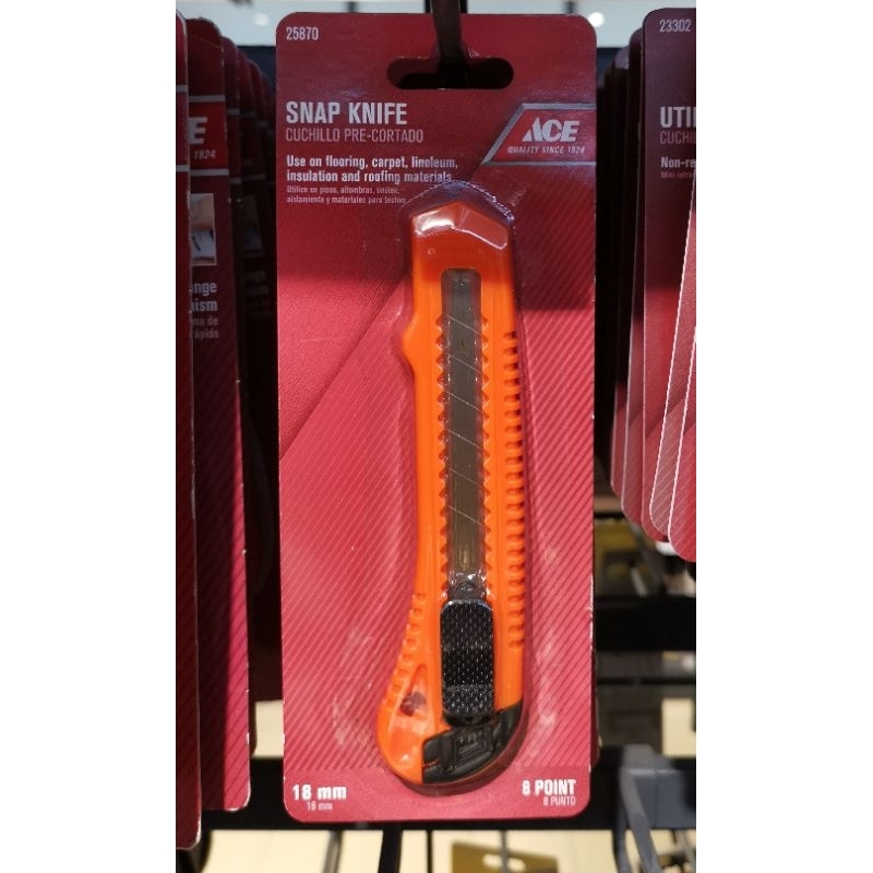 🇺🇸 ACE Snap Knife - 18mm | Shopee Malaysia