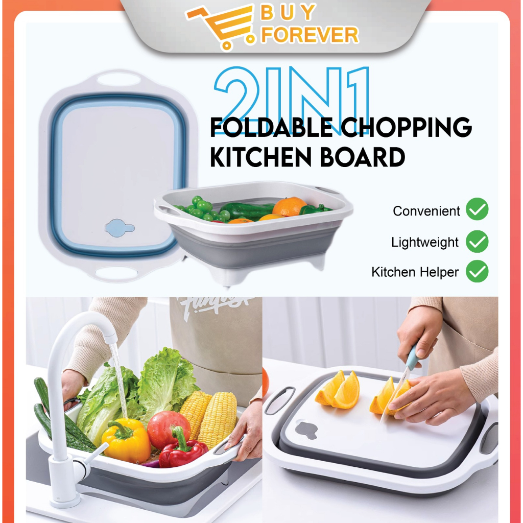 2 in 1 Chopping board Foldable Multi Function Kitchen Chop Board ...