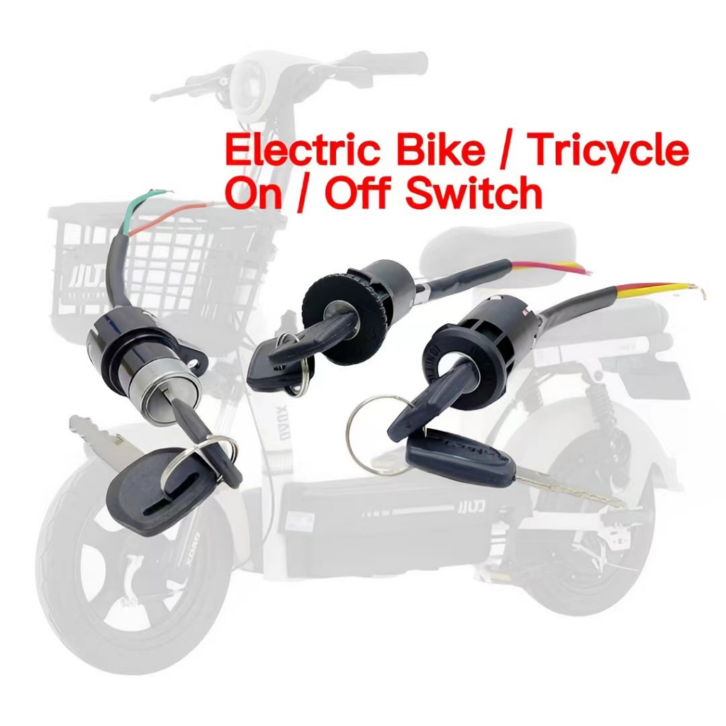 ELECTRIC BIKE MAIN SWITCH ESCOOTER POWER SWITCH KEY LOCK EBIKE KUNCI ...