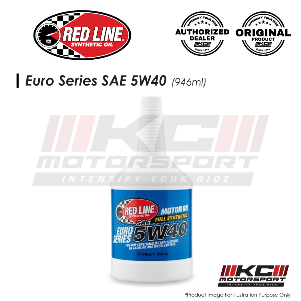 RED LINE REDLINE Euro Series 5W40 High Performance Engine Oil (946ml ...