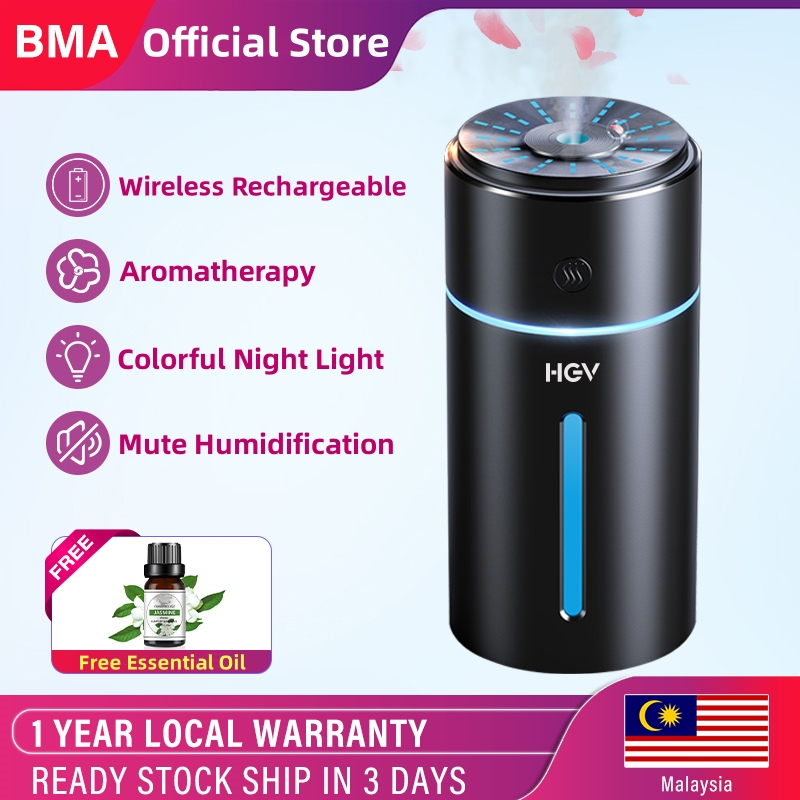 【BMA】Portable Wireless Car Air Humidifier Rechargeable Aromatherapy Air ...