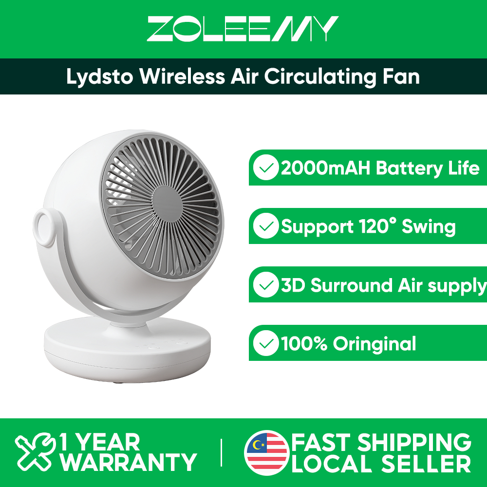 Lydsto Desk Air Circulation Fan Rechargeable Electric Fan Portable Mini ...