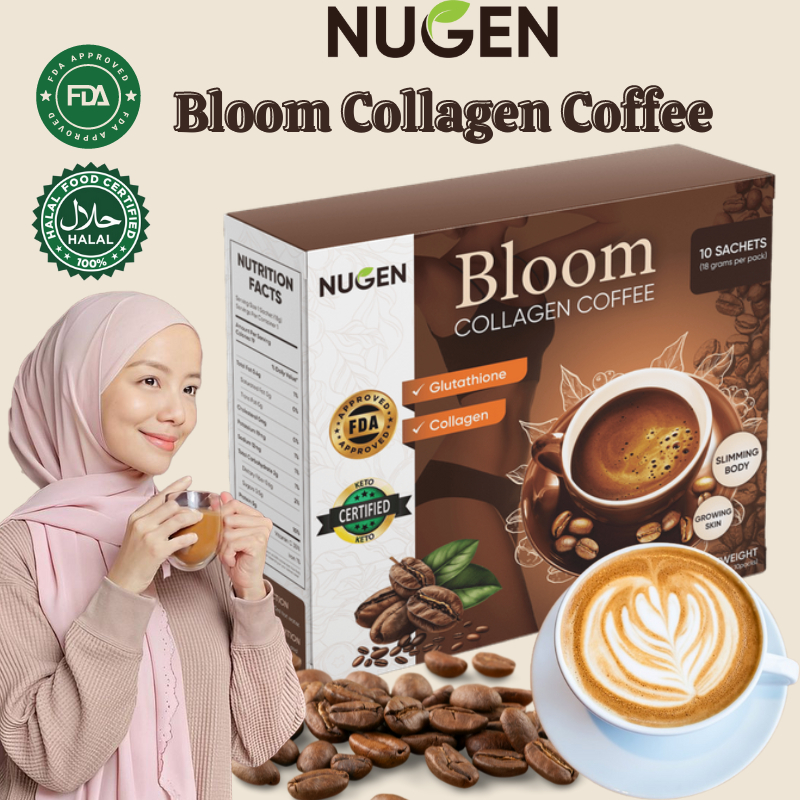 [BUY 2 GET2] Bloom Collagen Coffee Collagen Drink Anti-Aging 100% ...