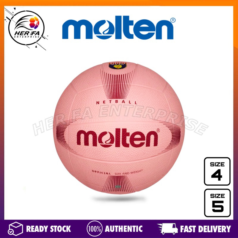MOLTEN Netball SN4R / SN5R Size 4 & Saiz 5 100%ORIGINAL Bola Jaring ...