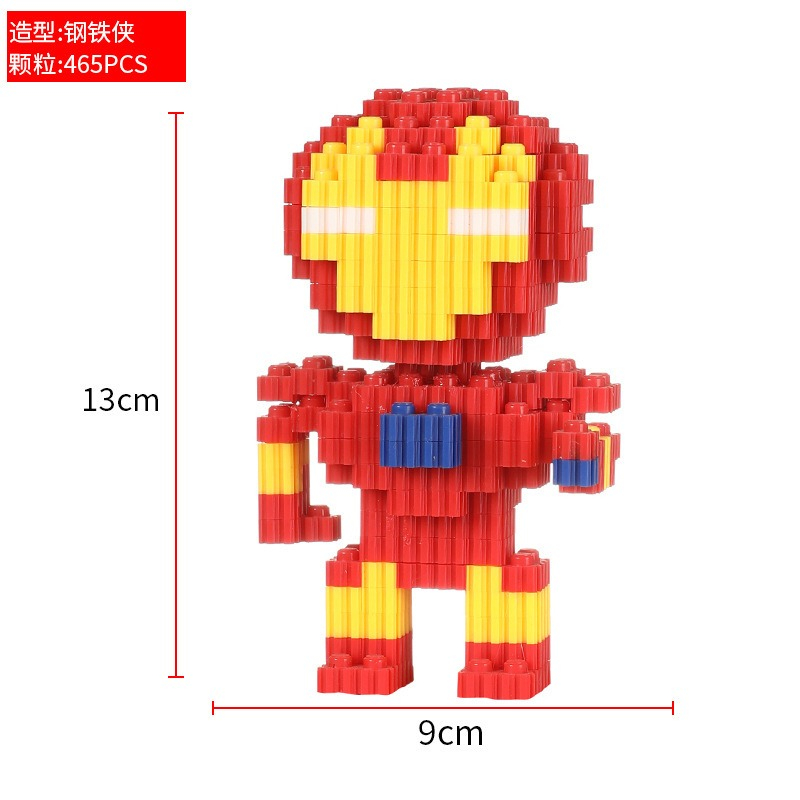 Cute Cartoon Character Building Blocks Micro Mini Block DIY Self ...