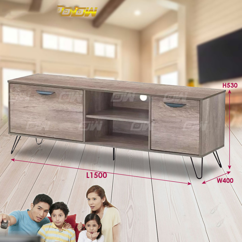 5 Feet TV Cabinet Wood / Hall Cabinet / Lounge Cabinet / Display ...