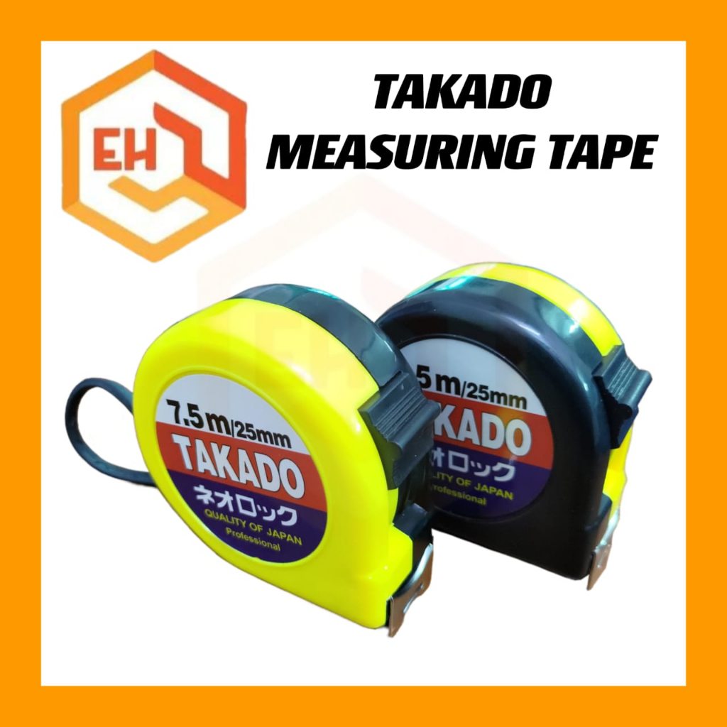 [Ready Stock] Takado Measuring Tape 10.0M /7.5M / Tape Measure / 拉尺 ...