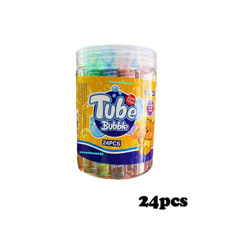 ( 24pcs ) Tube Bubble Water Bubble Stick Children Blowing Bubble Toys ...