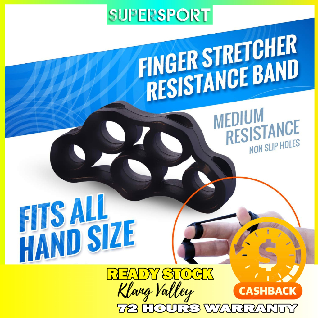 5KG Hard Silicone Finger Strengthener Elastic Resistance Band Workout ...