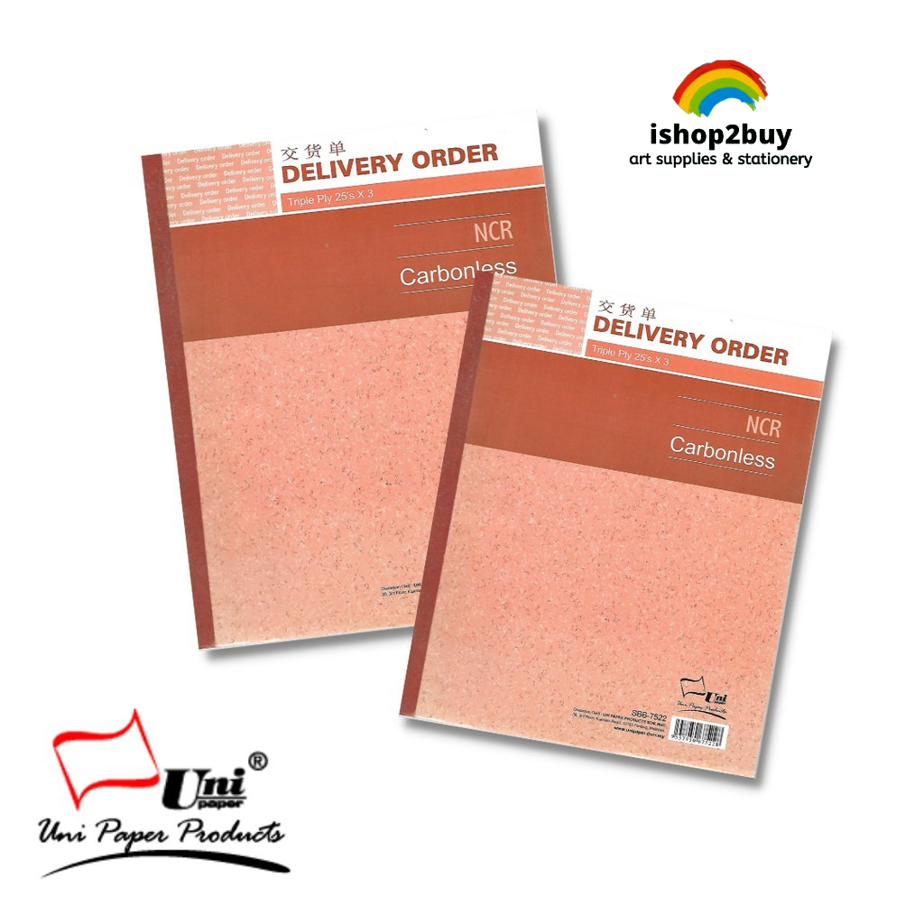 Delivery Order Book Carbonized Paper with Numbering NCR 25's X 3plys ...